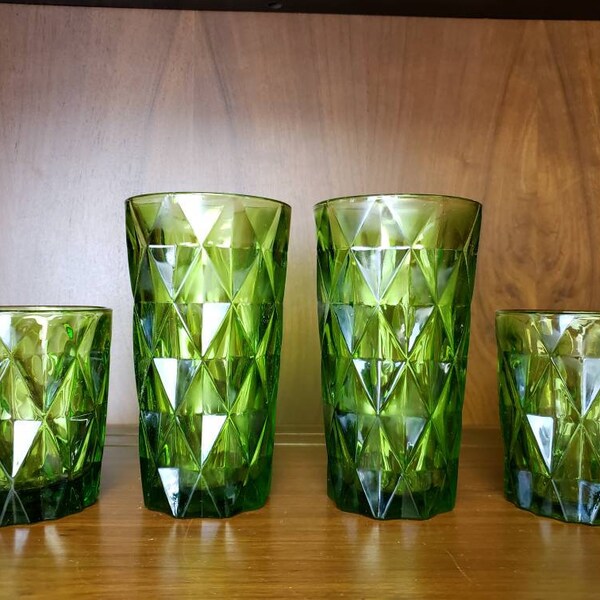 Green Glassware - Etsy