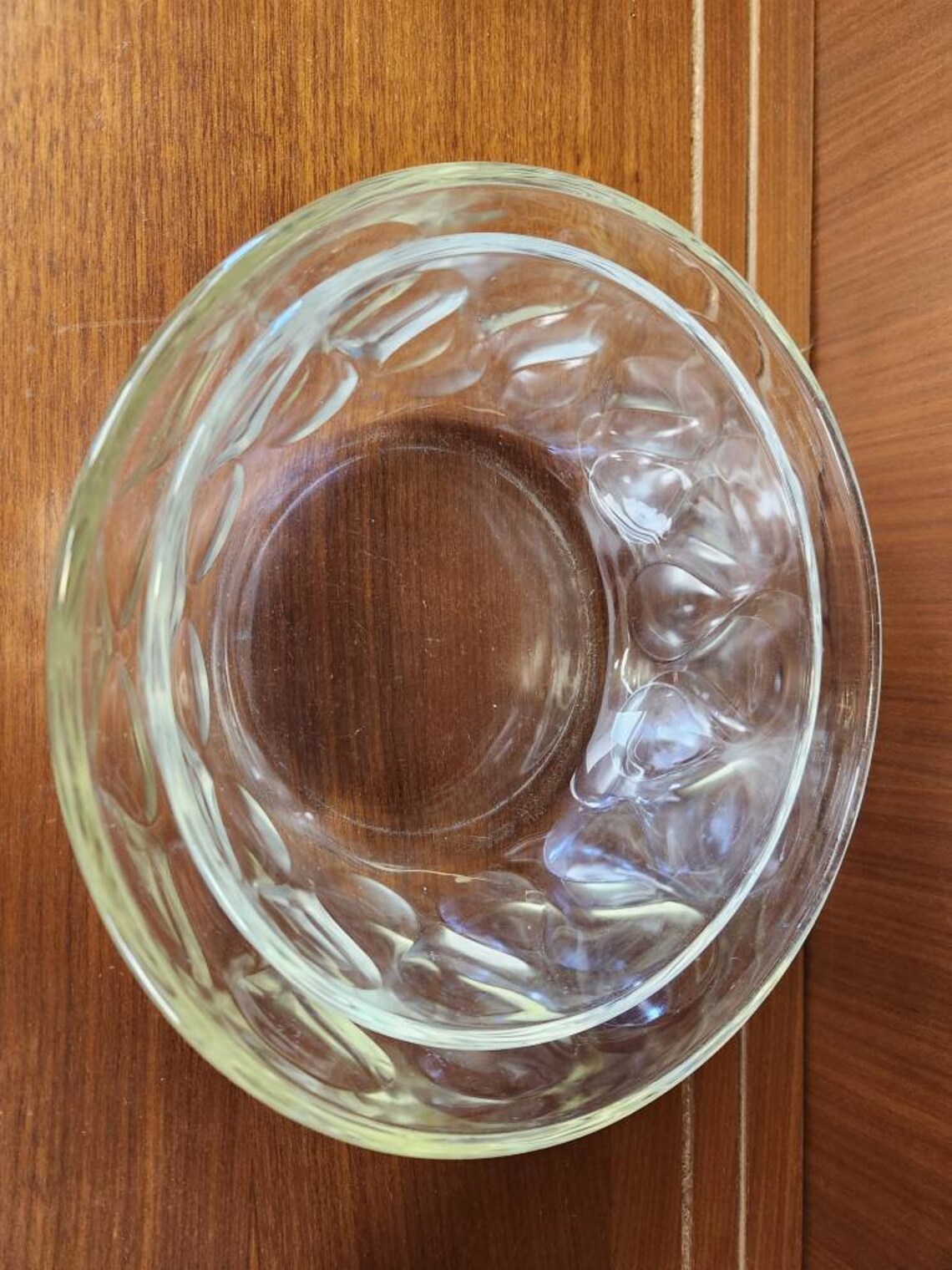Pyrex Teardrop Bowl Set of 2 Clear Glass Thumbprint Bowls - Etsy