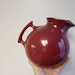 Burgundy Ball Pitcher UHL Pottery From the 1940s Primitive Pottery - Etsy