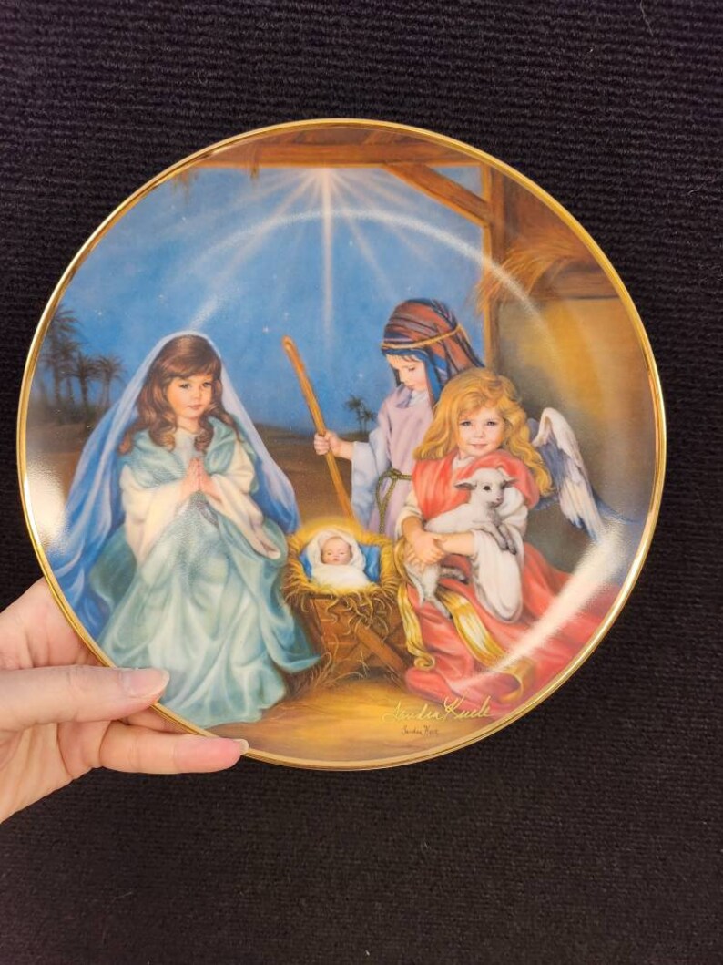 Sandra Kuck Collector Plate Silent Night Artist Signed - Etsy