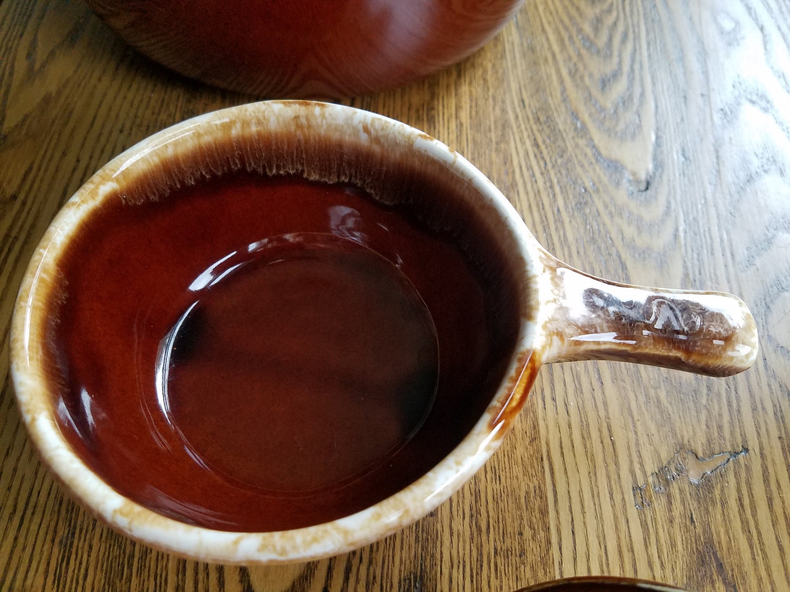 Mccoy Brown Drip Soup or Chili Crock With Lid and Handle | Etsy