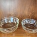 Pyrex Teardrop Bowl Set of 2 Clear Glass Thumbprint Bowls - Etsy