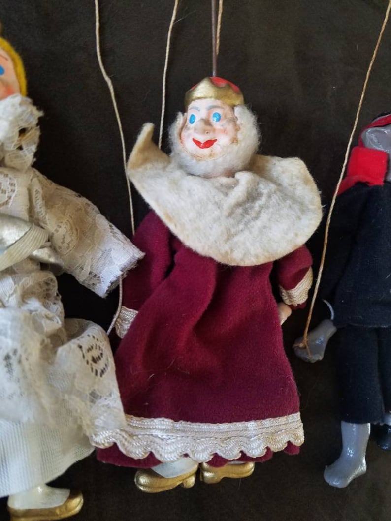 Vintage string puppet set marionette dolls | Etsy