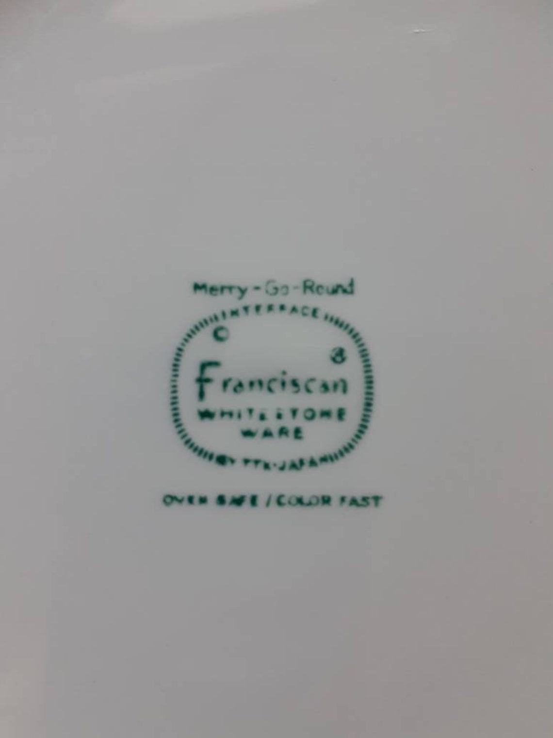 Franciscan Whitestone Ware Merry Go Round Pattern vintage | Etsy