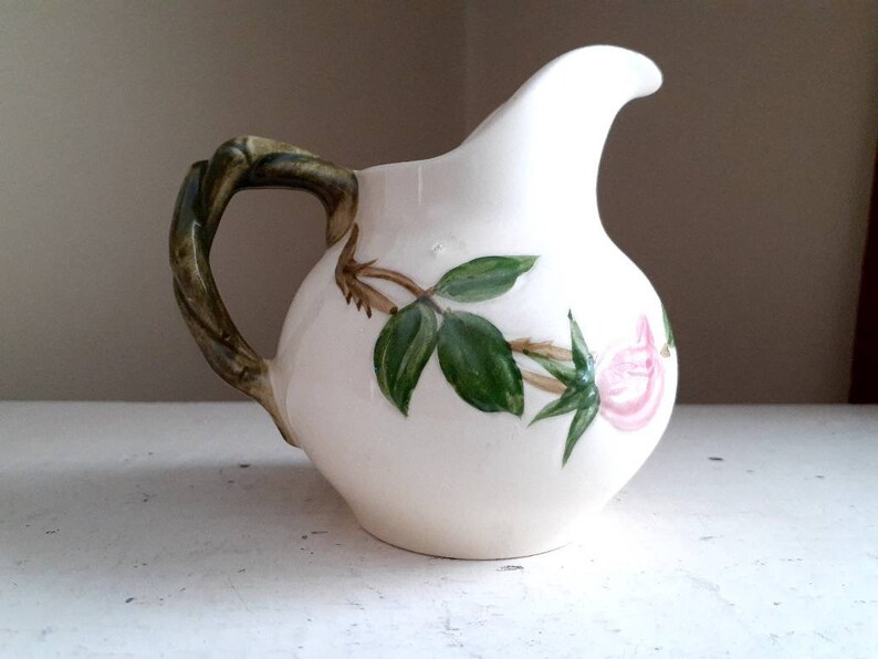 Franciscan Creamer Pitcher Dessert Rose Pattern Vintage Mcm - Etsy