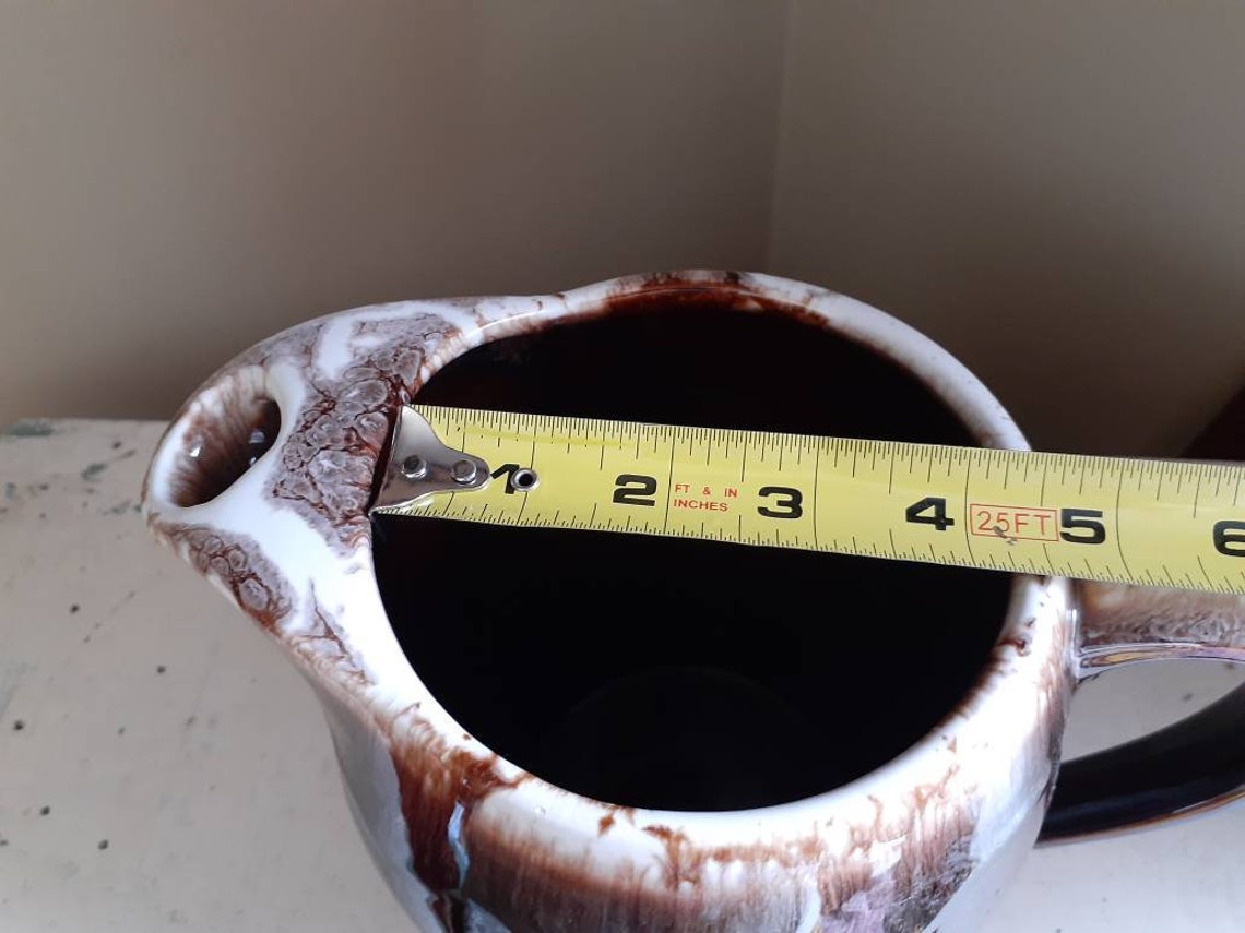 Mccoy Brown Drip Pitcher Stamped on the Bottom USA 7011 Mirror Brown ...