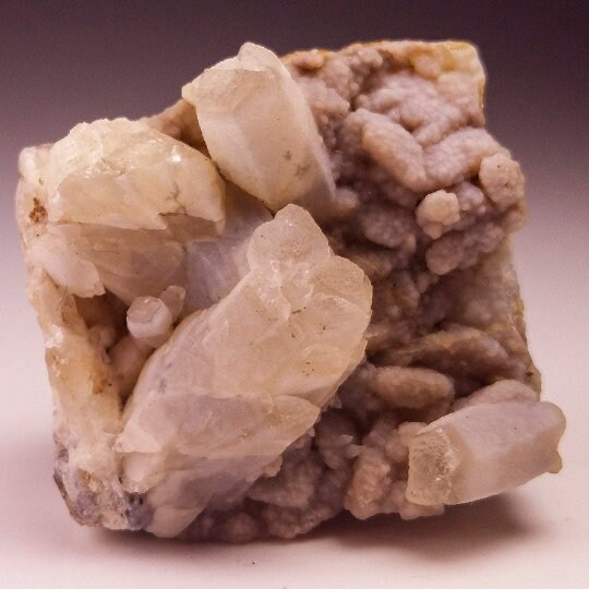 Blue Lace Agate With Calcite Crystal Specimen, Northern Cape South ...