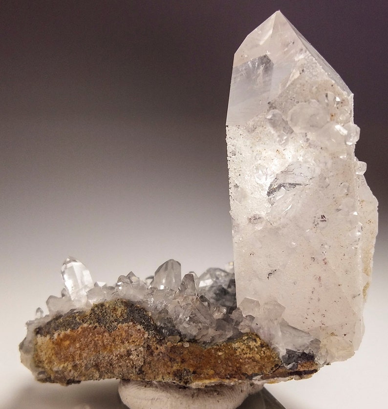 Wow! Quartz Crystal Cluster With Analcime, Hematite Flecks, Brandberg ...