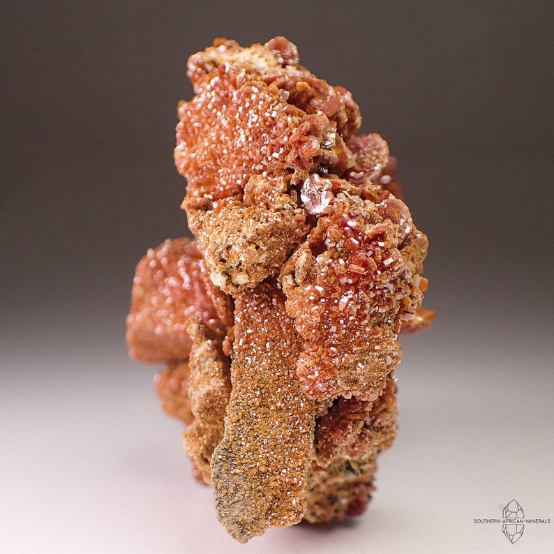 Gorgeous! Vanadinite Crystal Specimen, Mibladen Morocco - Etsy
