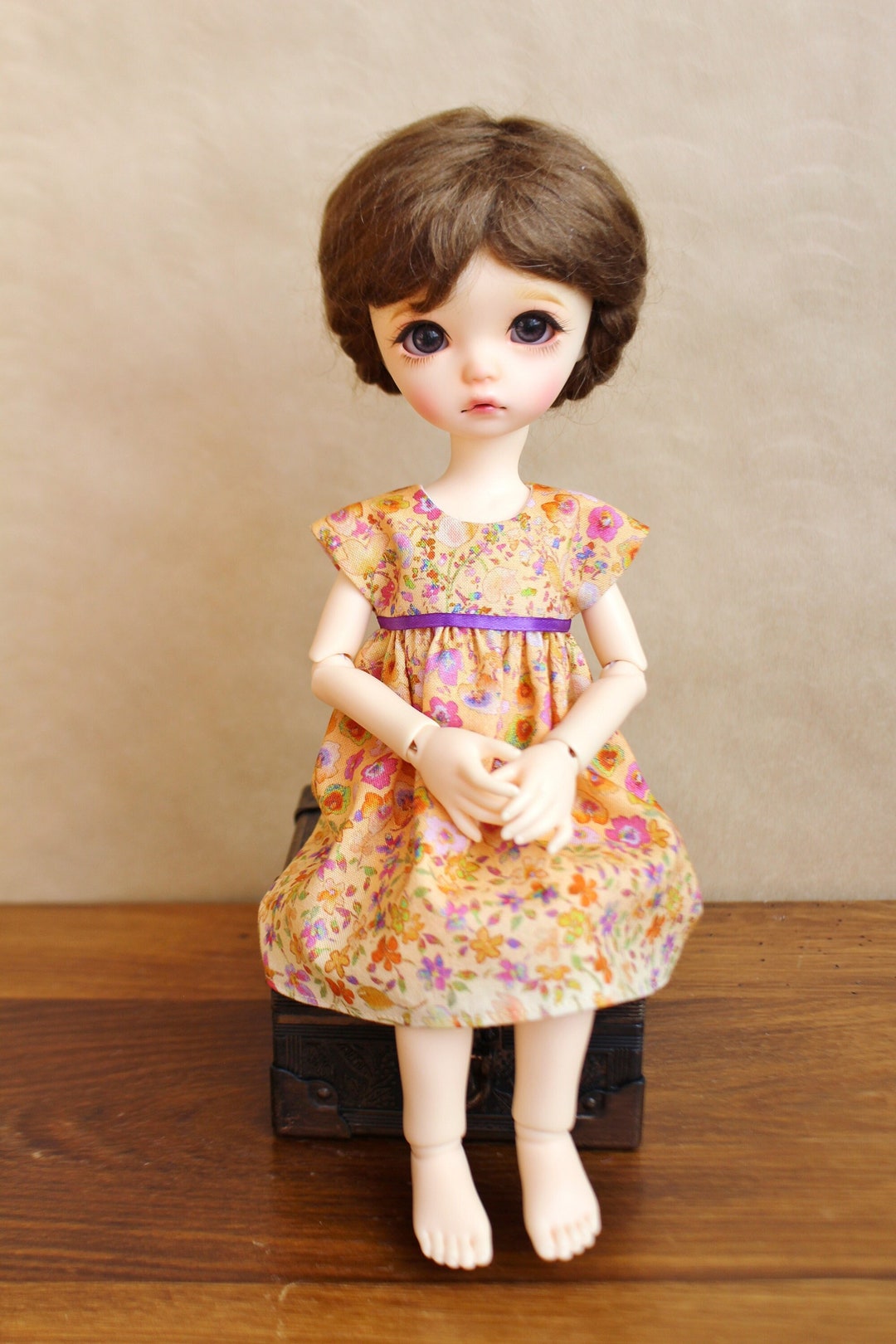 Imda 3.0 and YOSD Floral Doll Dress | Delicate Yellow Flowers Dress for ...