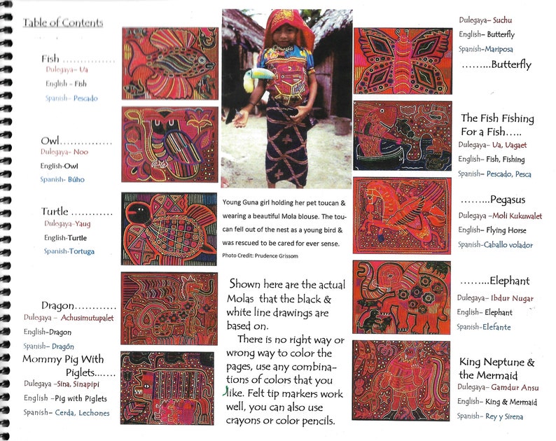 The Mola Coloring Book - Etsy