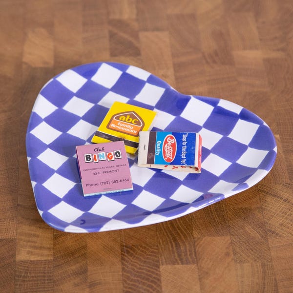 Ceramic Heart Plate - Etsy