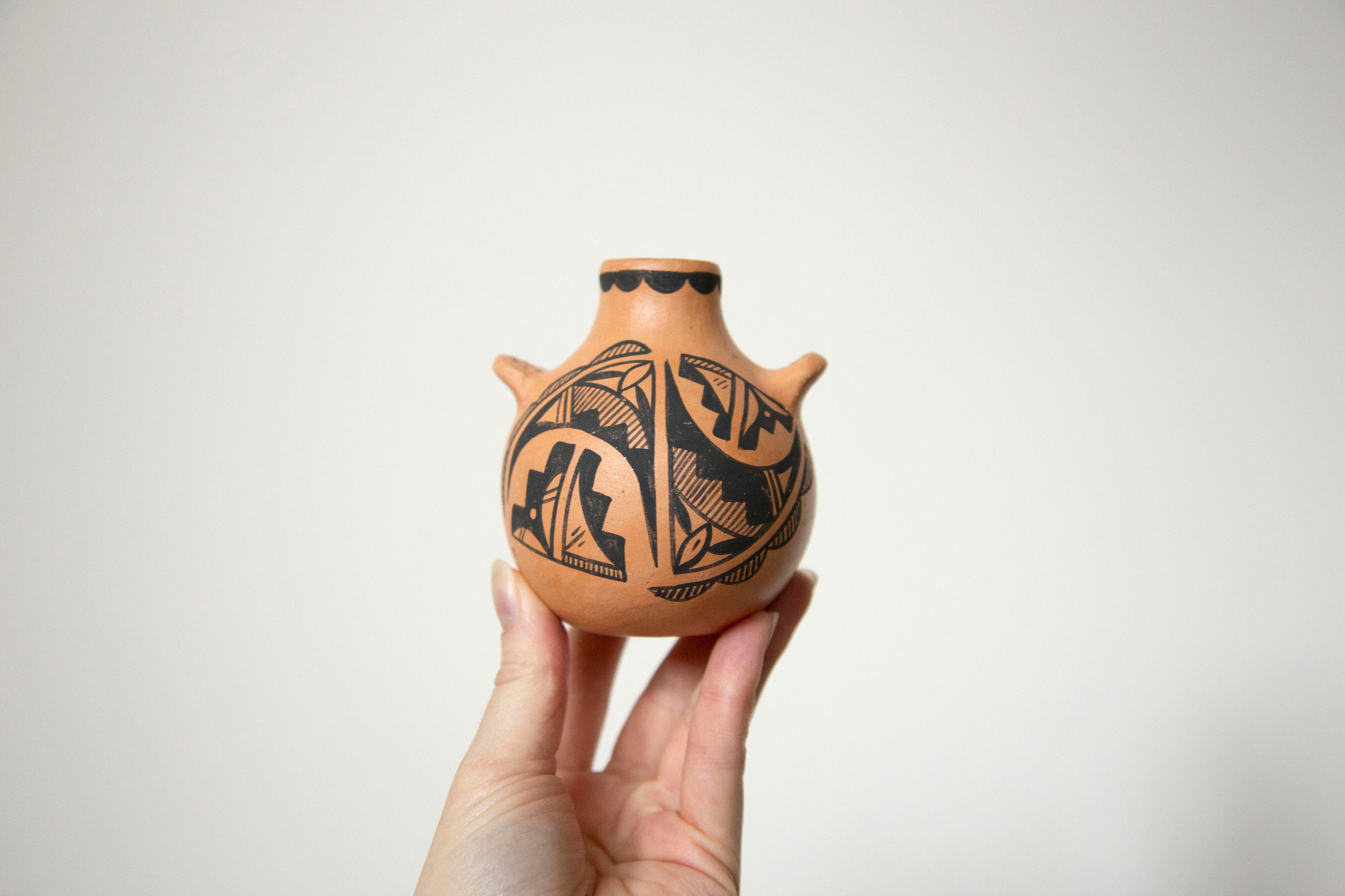 Handmade Native American Terracotta Pottery Bud Vases / Pair - Etsy