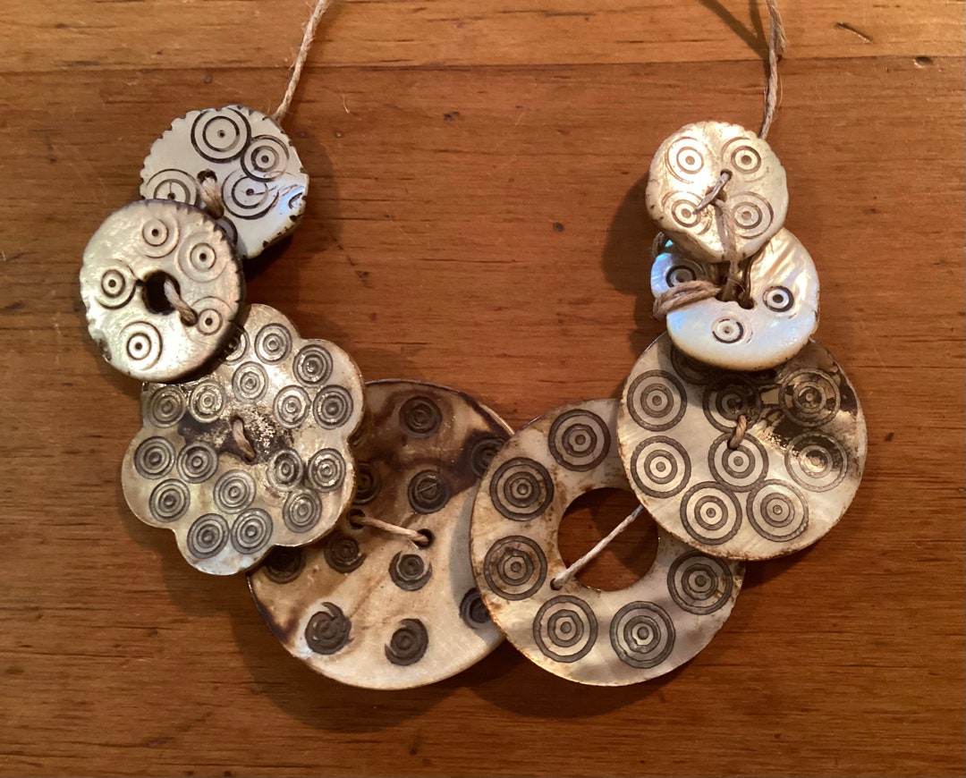 Old Mother Pearl Shell Buttons - Etsy
