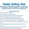 Family Safety Quiz, Family Activities, Kids Safety, Kids Conversation ...