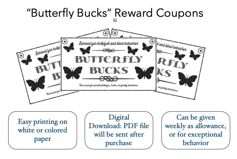 Reward Coupons, Kids Behavior Chart, Reward System, Girls Reward ...