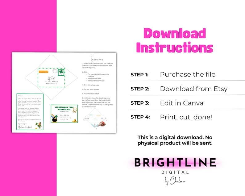 Leprechaun Letter & Certificate | St. Patrick's Day Printable (editable ...