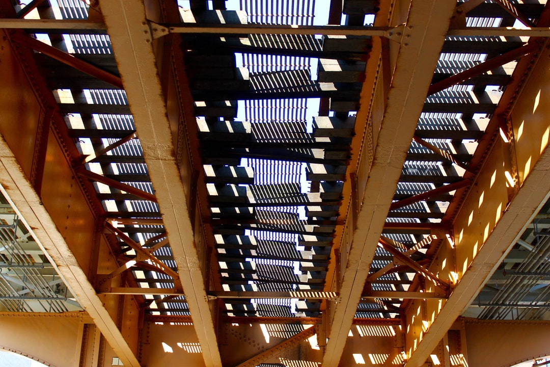 Train Tracks Photo, L Train, Chicago L, - Parallel Lines, Wall Art ...