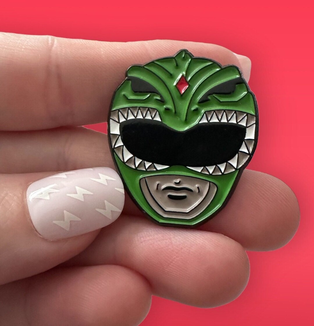 Green Dino Ranger Power Rangers Enamel Pin Riley Griffin 90s Tv Shows ...