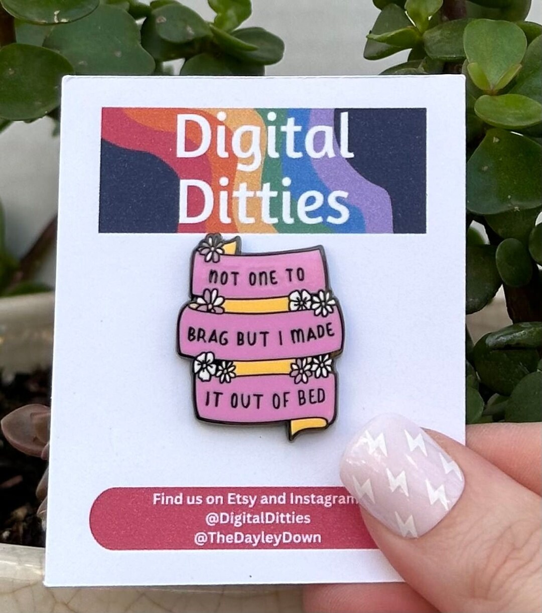 Not to Brag, but I Made It Out of Bed Pin Mental Health Valentine's ...