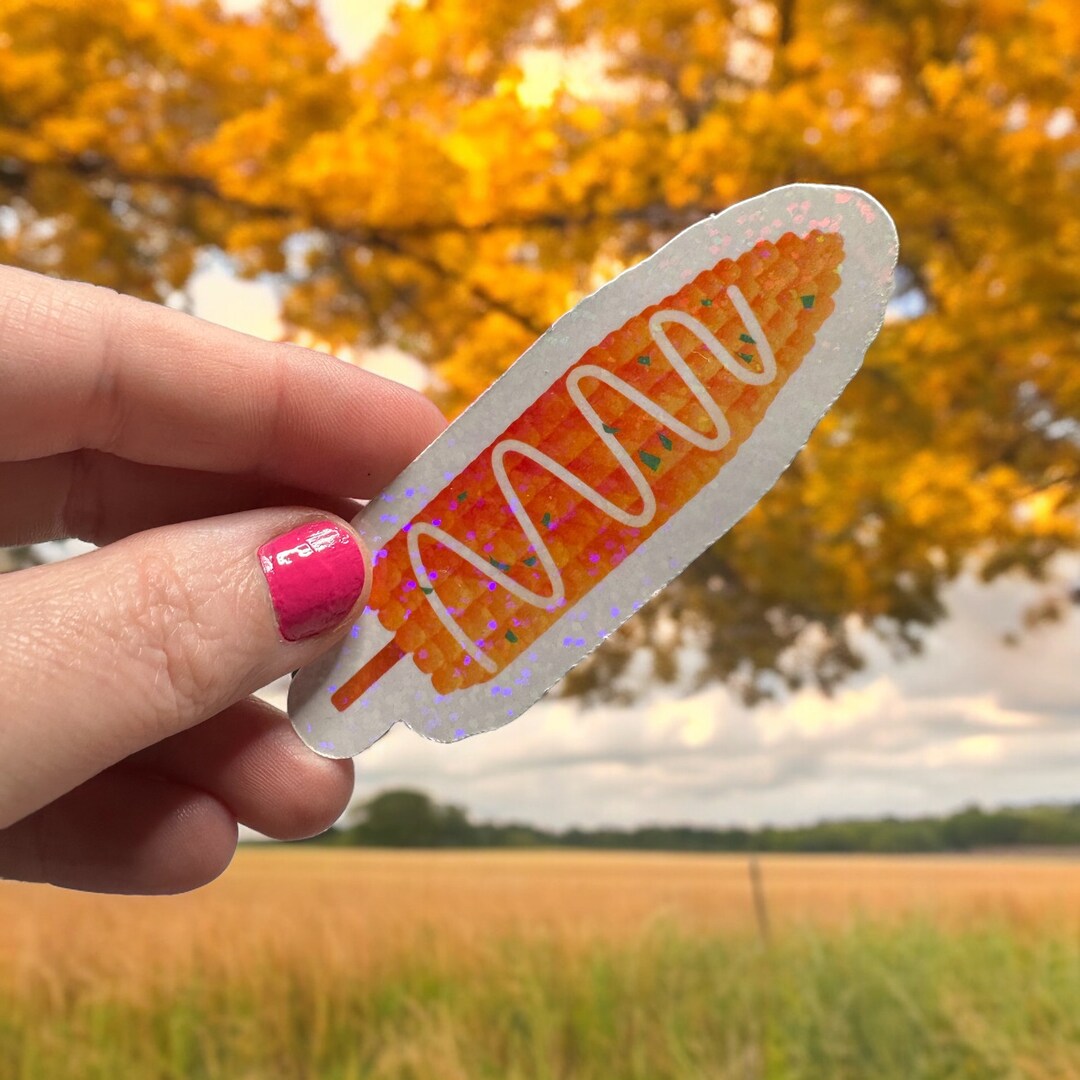 Elote Corn on the Cob Sticker Rainbow Elote Sticker Corn Corn on the ...