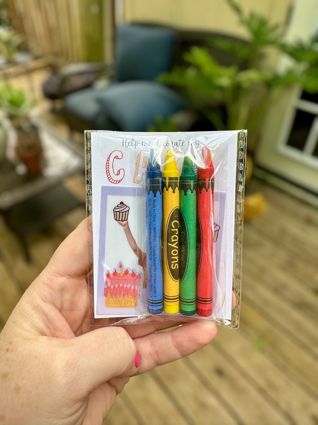 Birthday Coloring Kit Personalized Sticker Classroom Birthday Favors ...