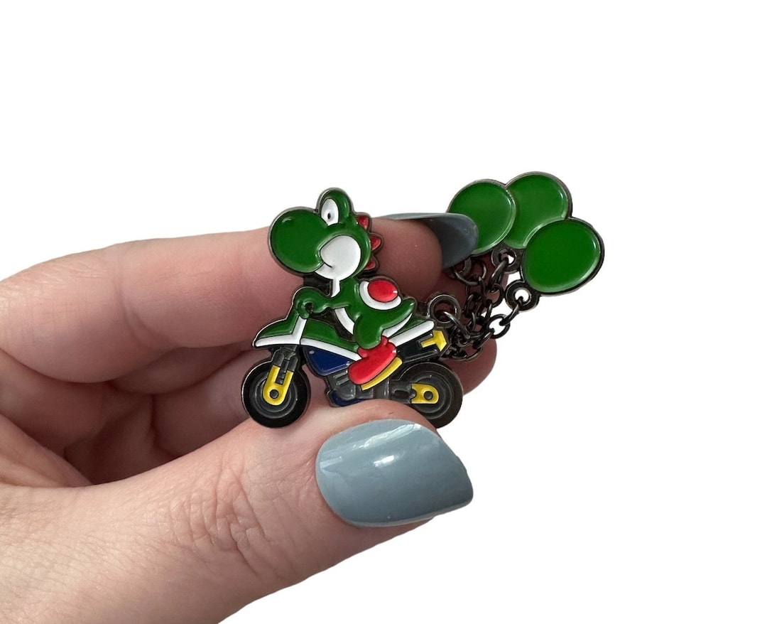 Yoshi Enamel Pin Mario Cart Pin Mario Bros. Super Mario Bros. Gifts ...