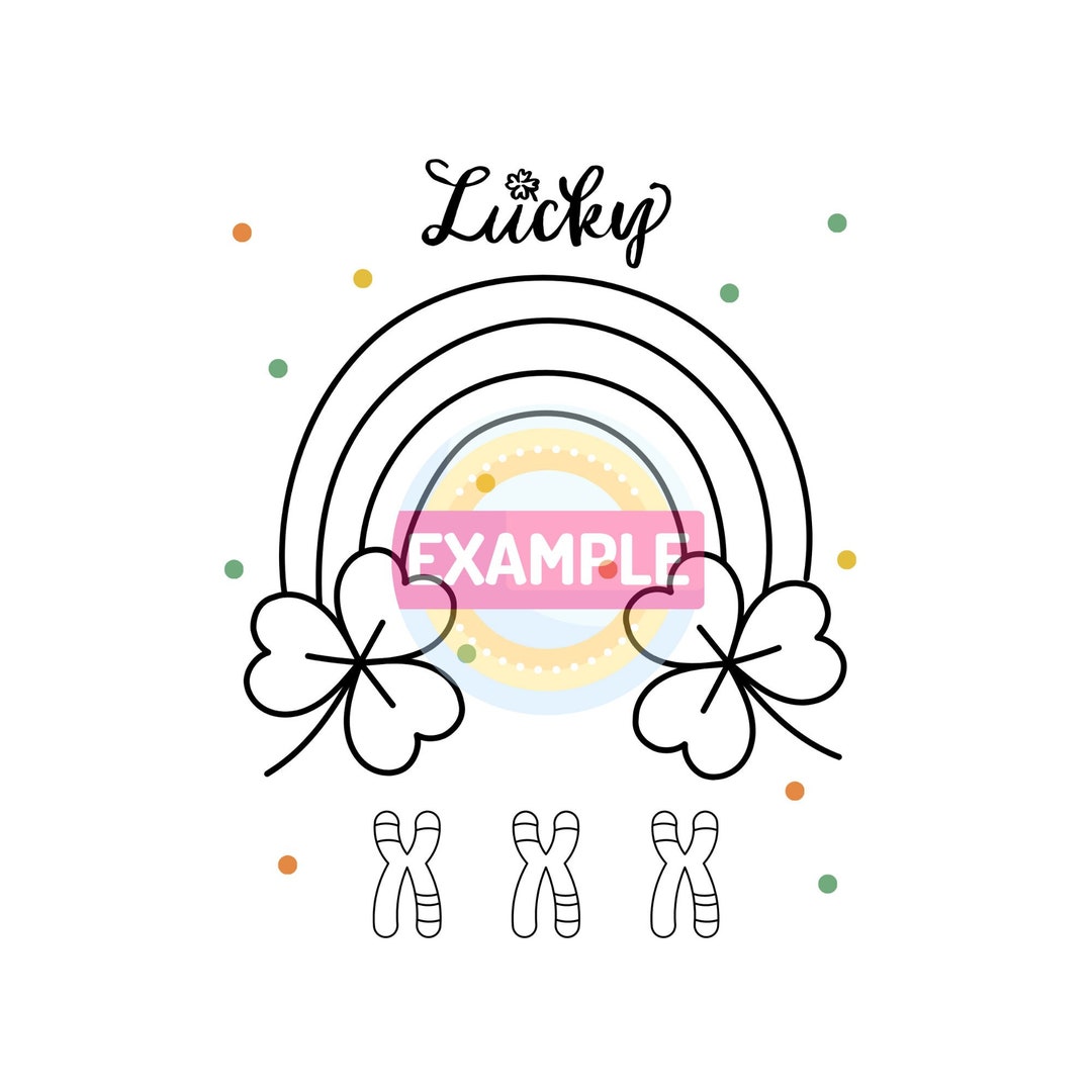 Lucky Down Syndrome Colorable the Lucky Few Down Syndrome Lucky WDSD ...