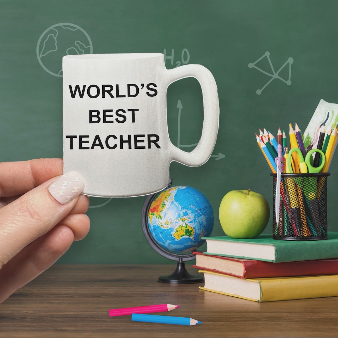 World's Best Teacher Sticker Teacher Appreciation Gift Cute Teacher ...