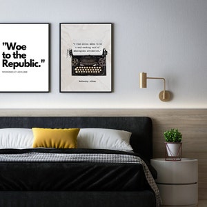 Halloween Printable Downloadable Wall Decor Wednesday Quotes Gallery ...