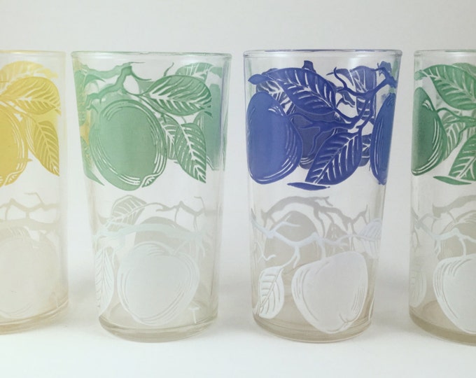 Vintage Drinking Glasses Mid Century Glassware Vintage Etsy