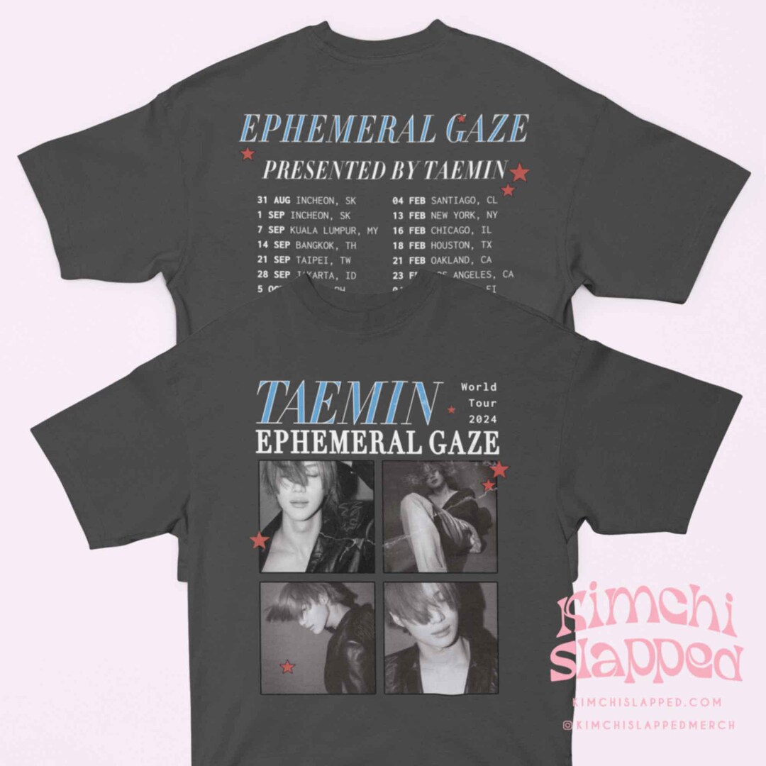 Taemin Tour Shirt, Taemin Shirt, Shinee Kpop Shirt, Ephemeral Gaze ...
