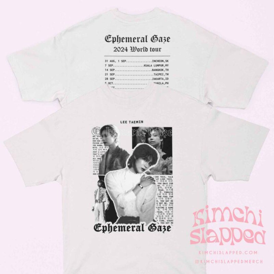 Taemin Tour Shirt, Taemin Shirt, Shinee Kpop Shirt, Ephemeral Gaze ...