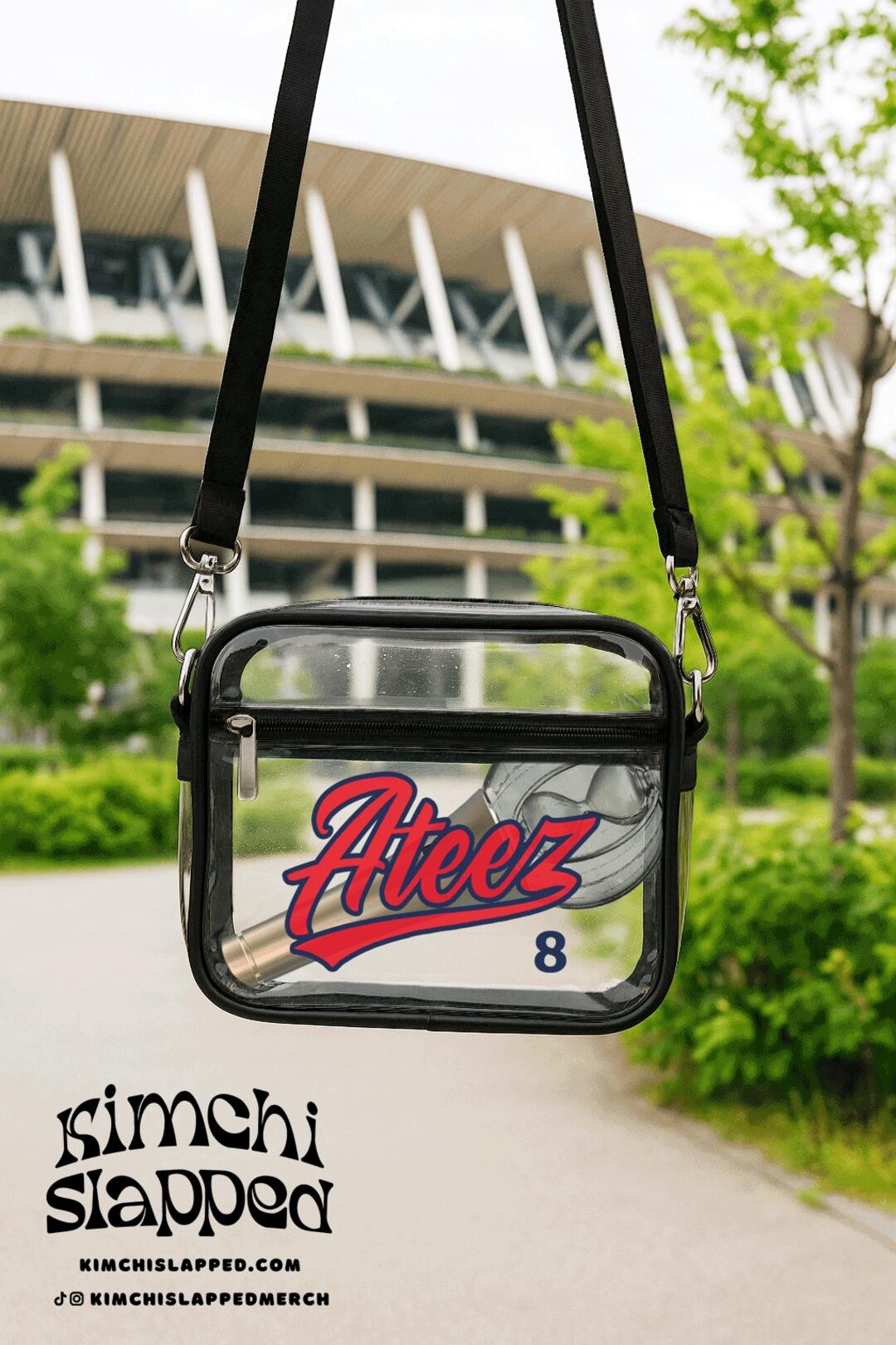 ATEEZ Clear Concert Bag | Kpop Stadium Crossbody for Lightstick | OT8 ...