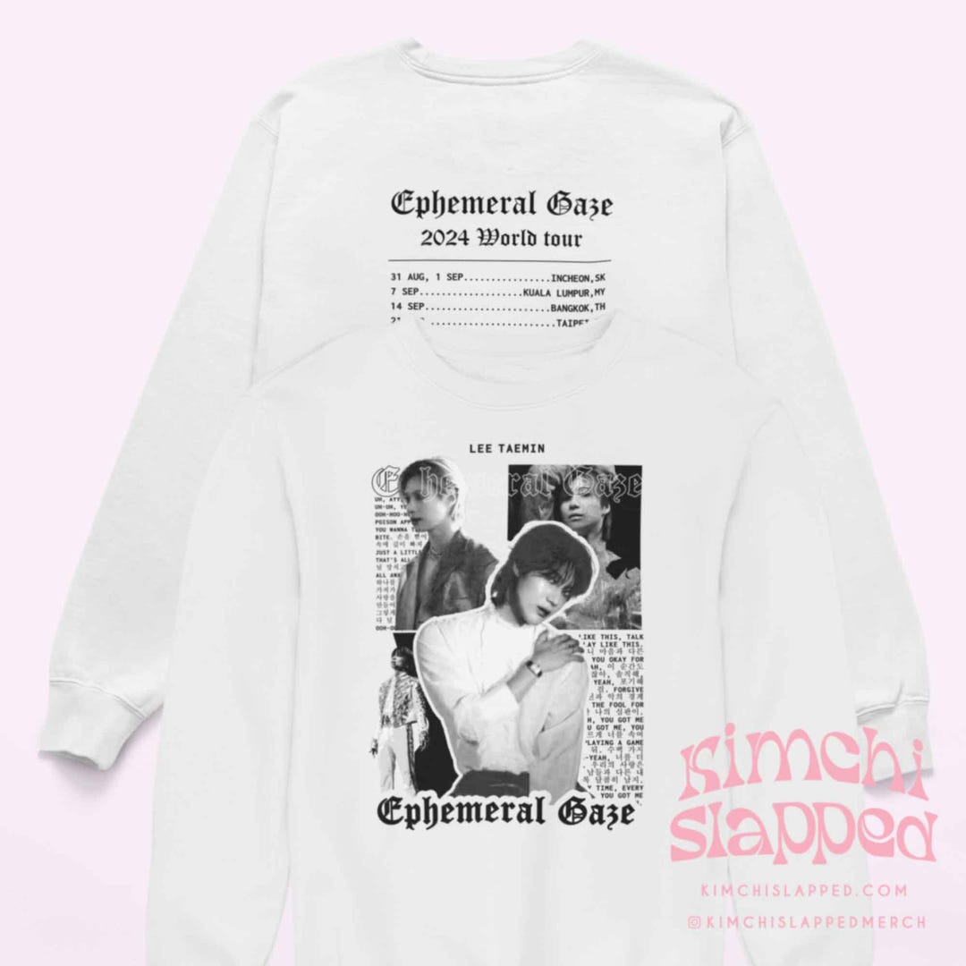 Taemin Sweatshirt, Ephemeral Gaze Tour Sweatshirt, Taemin Kpop Merch ...