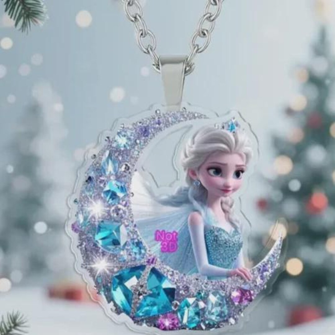 DISNEY Frozen ELSA on Moon PENDANT Great Birthday Party Gifts - Etsy