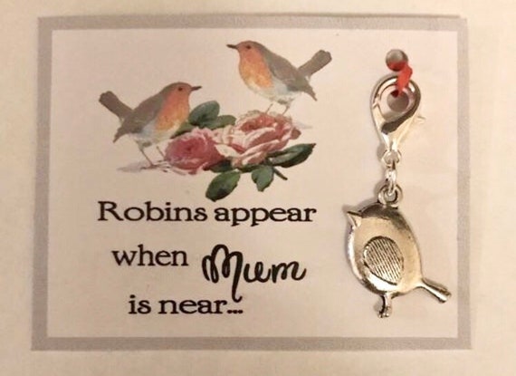 Memorial Robin Keepsake Gift Robin Charm Keyring or Key | Etsy