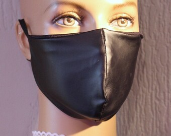 Leather face mask | Etsy