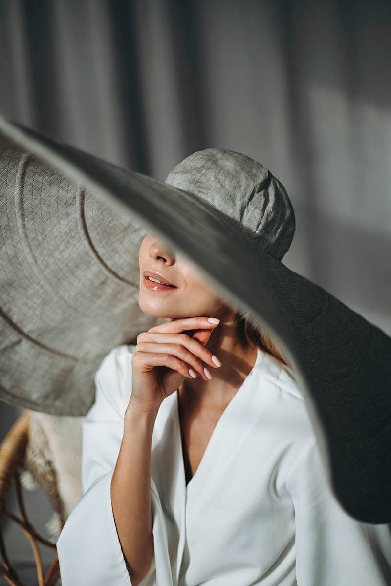 Broad-brimmed Hat,hat With a Wide Brim,hat for Photosession,women's Hat ...