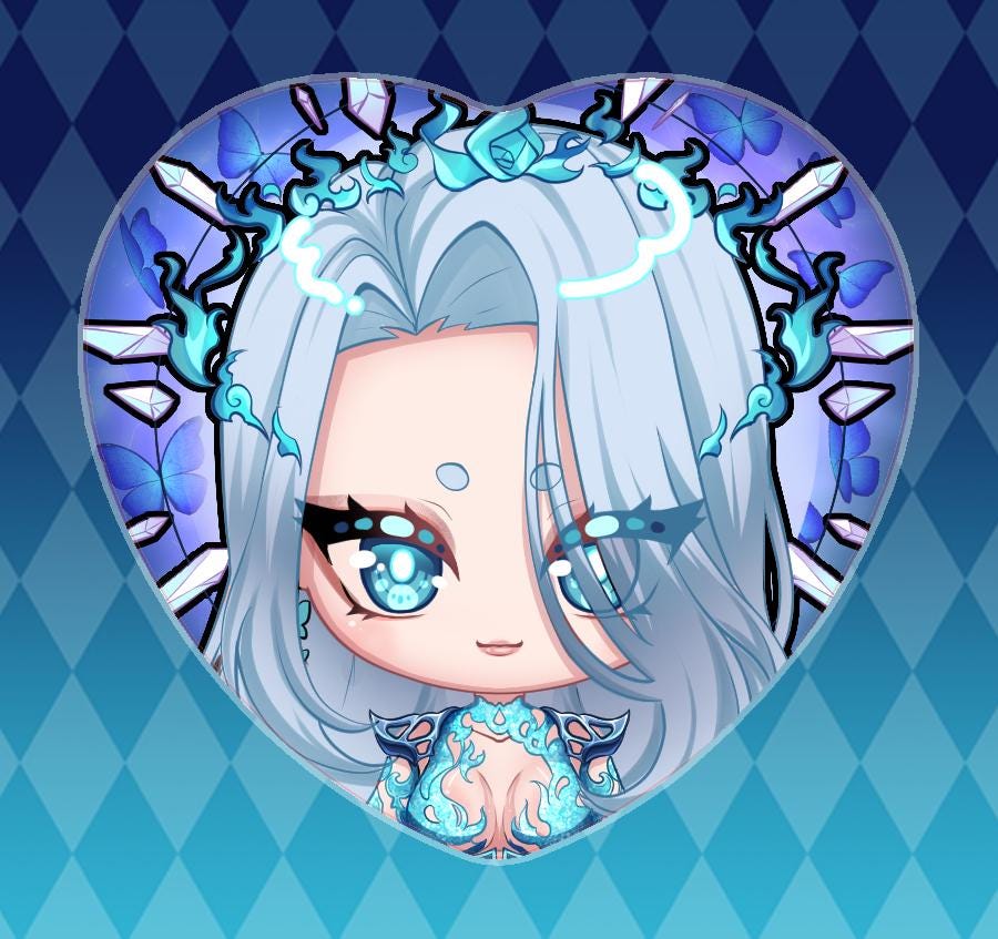 Vtuber Oshi Heart Buttons - Ver Indie Vtubers - Etsy