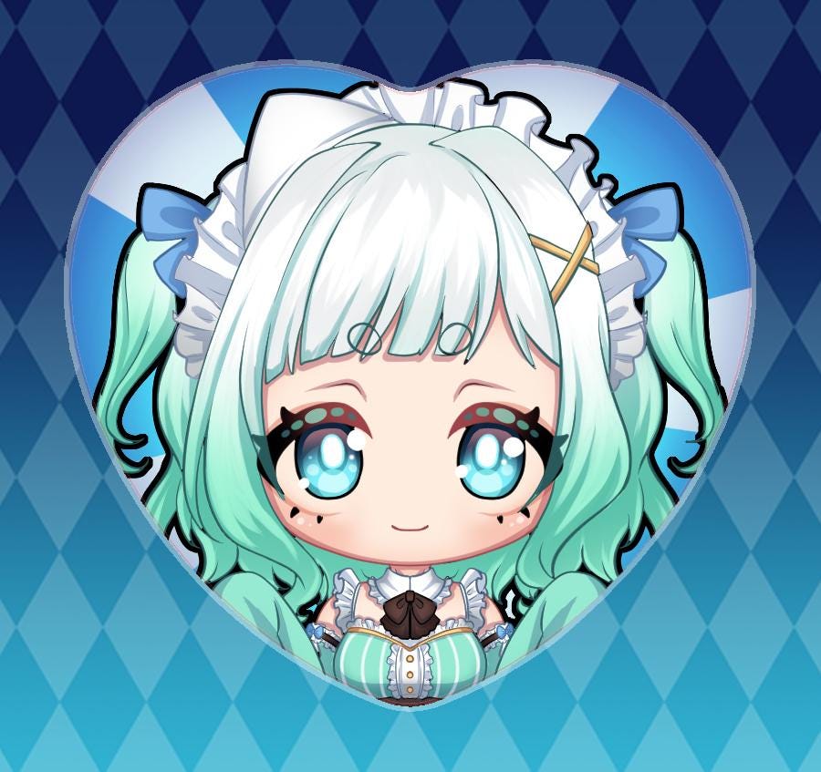 Vtuber Oshi Heart Buttons - Ver Indie Vtubers - Etsy