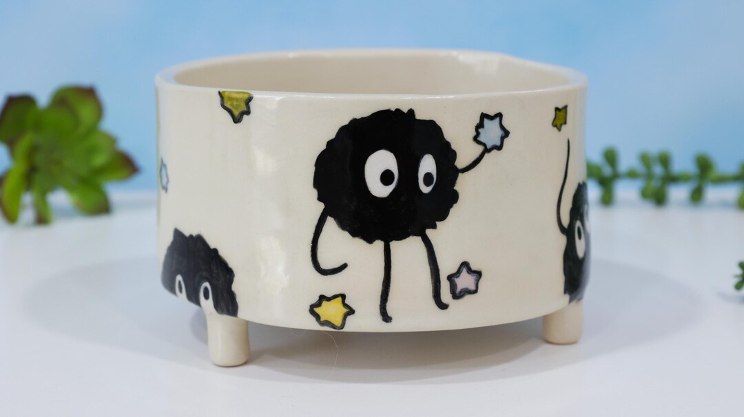 Soot Sprite Plant Pot, Ceramic Planter, Handmade - Etsy