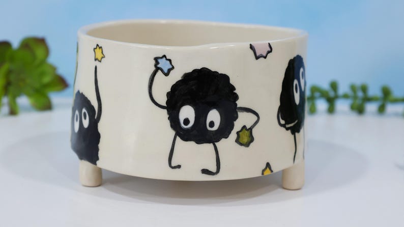 Soot Sprite Plant Pot, Ceramic Planter, Handmade - Etsy