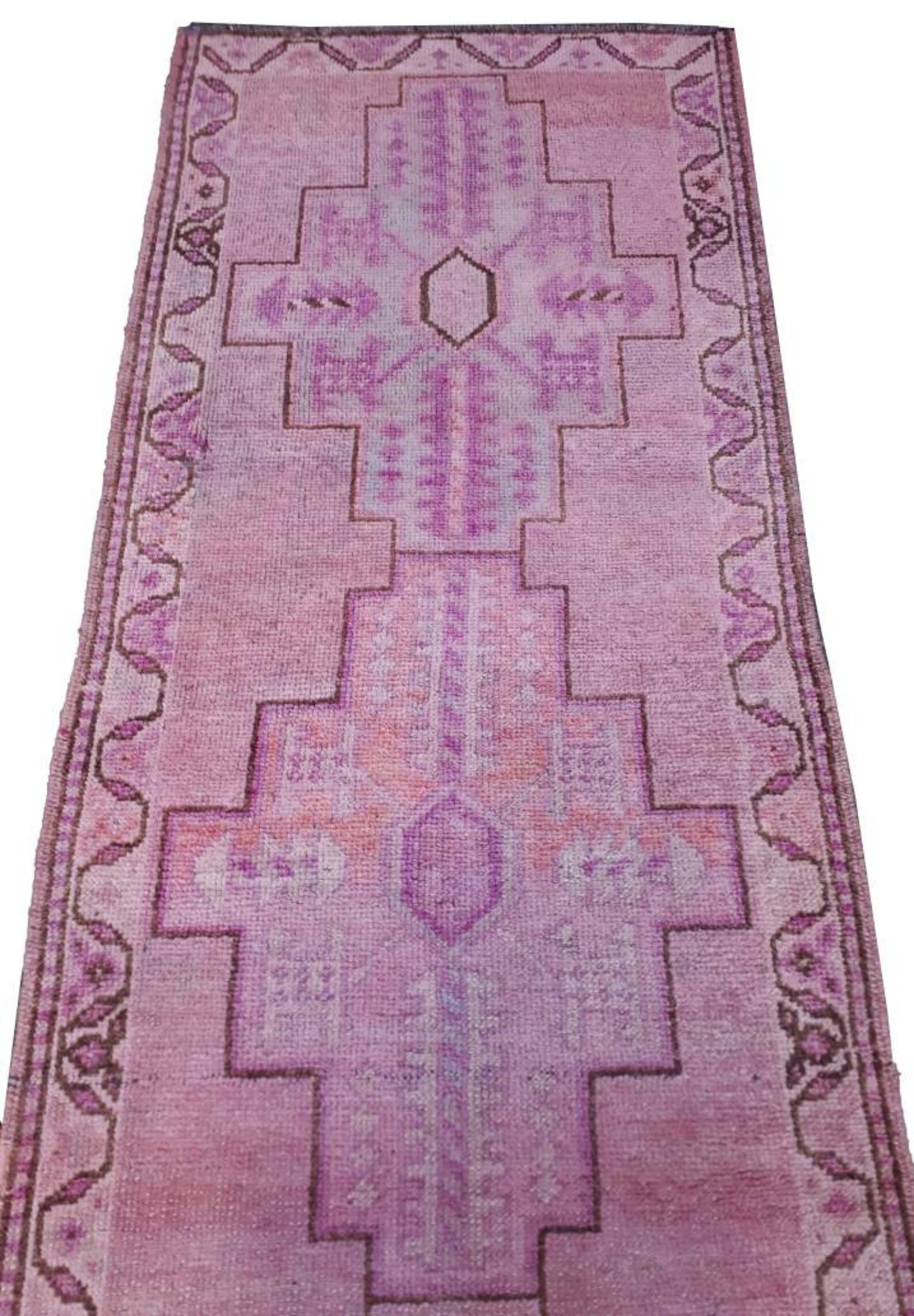 Vintage Pink Runner Rug Hallway Rug Pink Carpet Decorative - Etsy UK