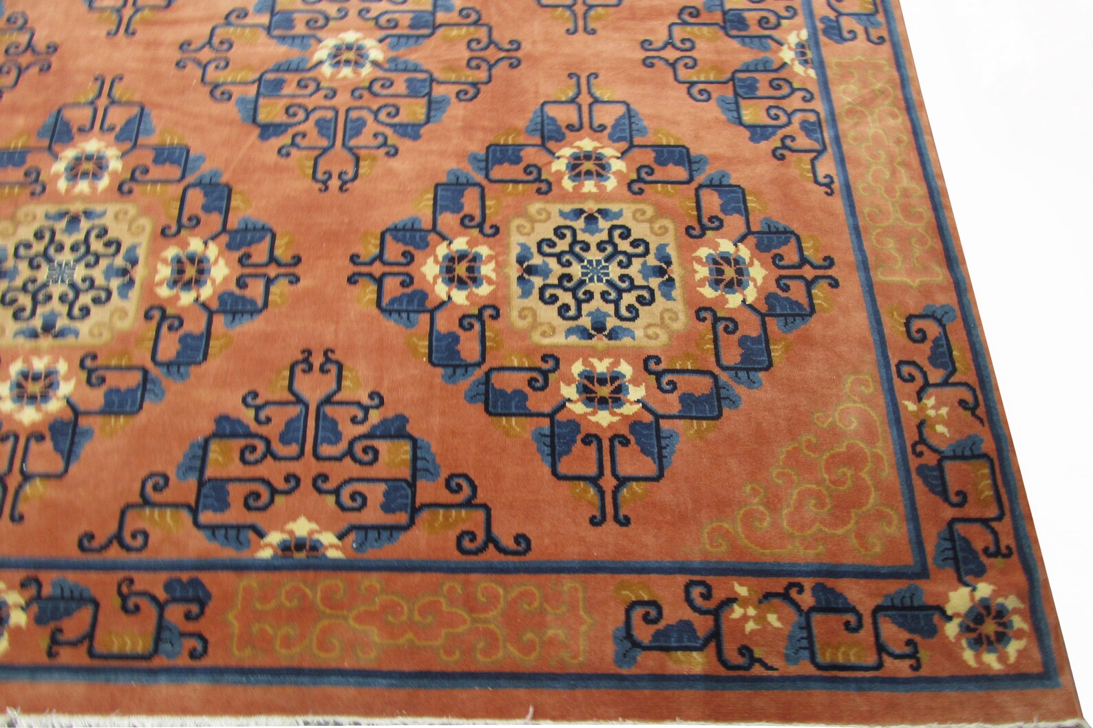 Vintage Handmade Chinese Carpet 420x 297 Cm 13'9x9'8 Feet Decorative ...