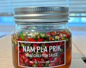 Nam Pla Prik – Thai Chili Fish Sauce (8 Oz) | Fresh Made to Order - Etsy