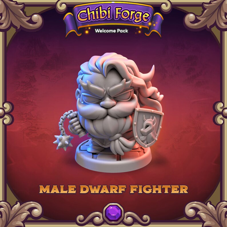 Dungeons and Dragons Chibi Dnd Minis 30mm - Etsy