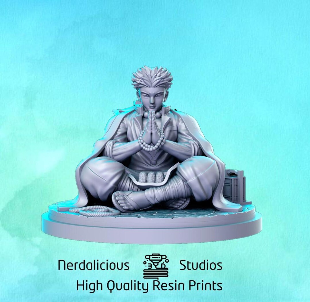 Blind Warrior Monk 30mm 32mm Dnd Minis Anime Miniatures RN Estudios ...