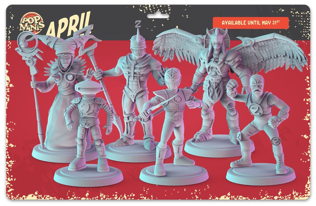 Power Ranger Villains Fan Art 30mm 32mm Pop Minis - Etsy