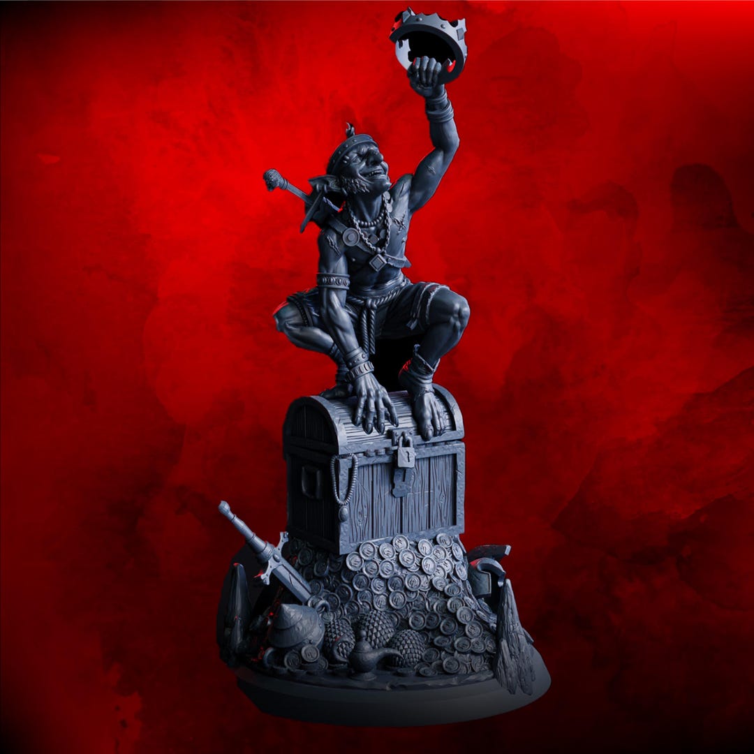 Seven Deadly Sins, Avarice Goldlust Goblin Enemy Miniature 30mm 32mm ...